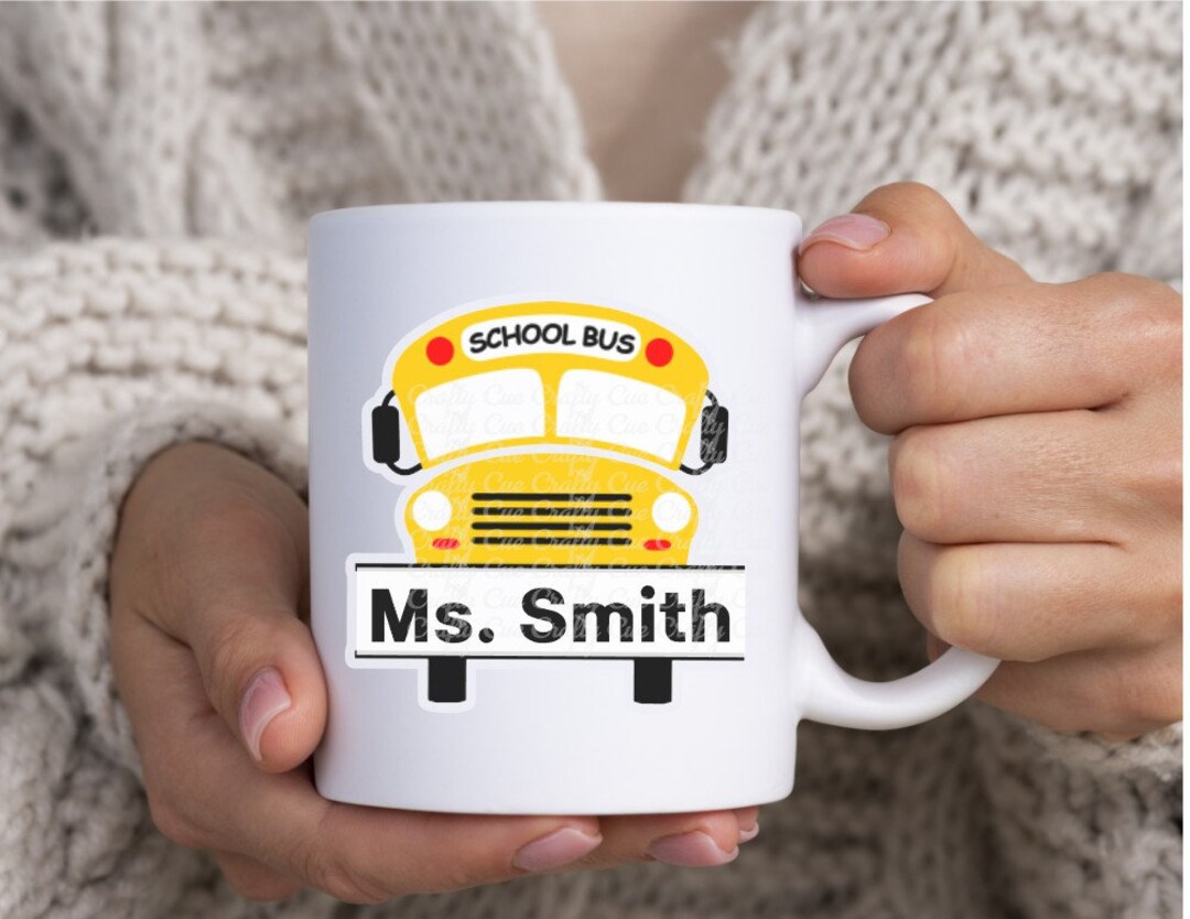 School Bus Mug, Shool Bus Cup, School Bus Gift, Teacher Gift, School ...