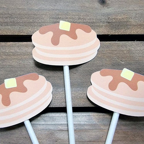 Pancake Garland Pancake Banner Pancakes and Pajamas Slumber - Etsy