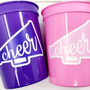 CHEERLEADING PARTY CUPS - Cheer Party Cups Cheerleader Party Cups Cheer ...