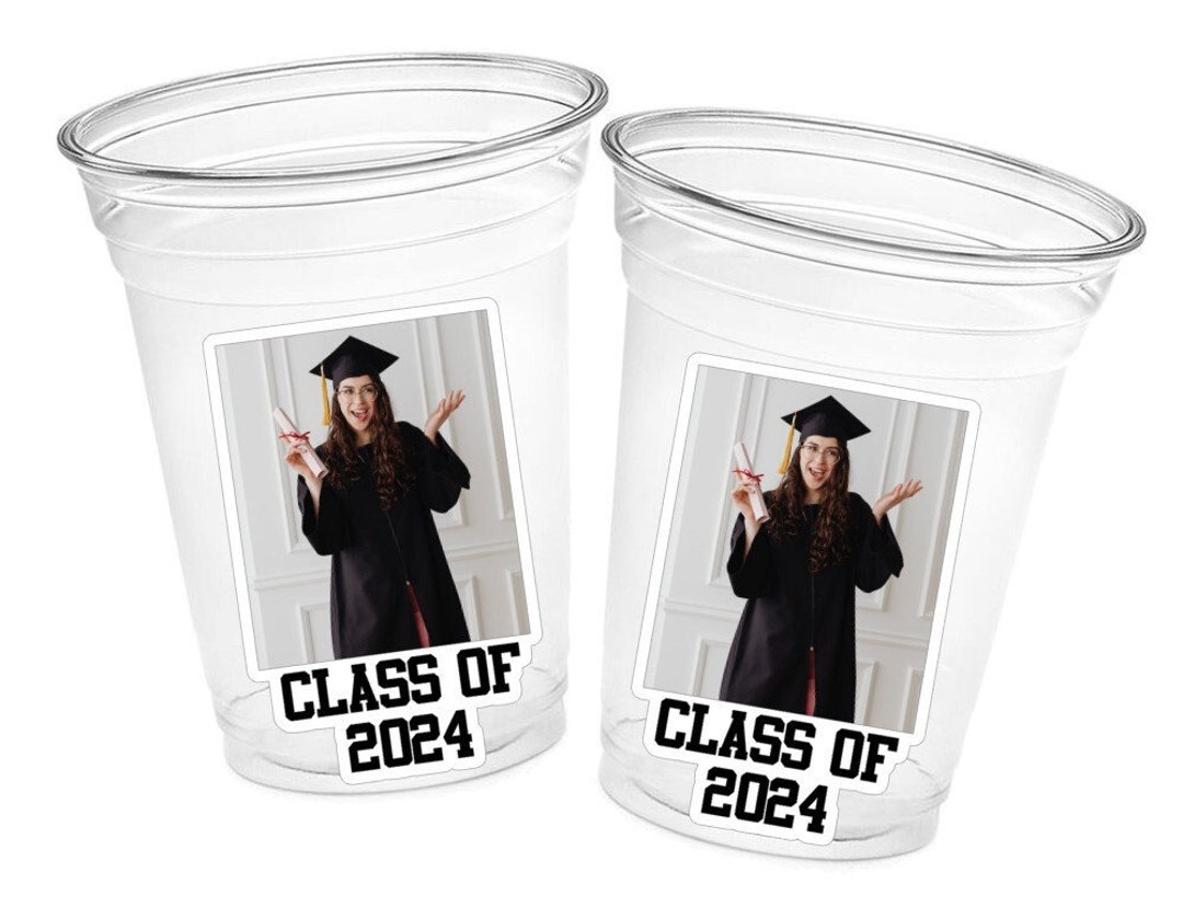 Custom Graduation Cups Custom Plastic Cups Personalized Photo ...