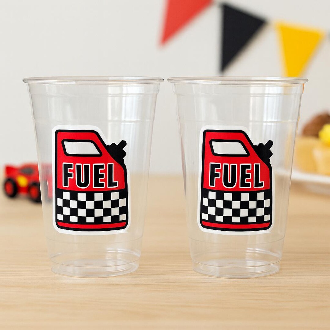 RACING PARTY CUPS - Race Car Cups Racing Birthday Cups Racing Birthday ...