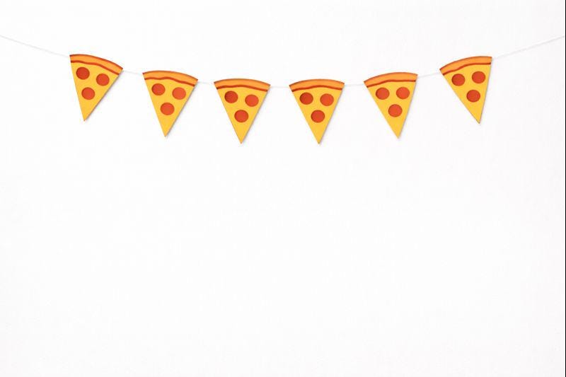Pizza Garland, Pizza Banner, Pizza Party Banner, Pizza Party ...