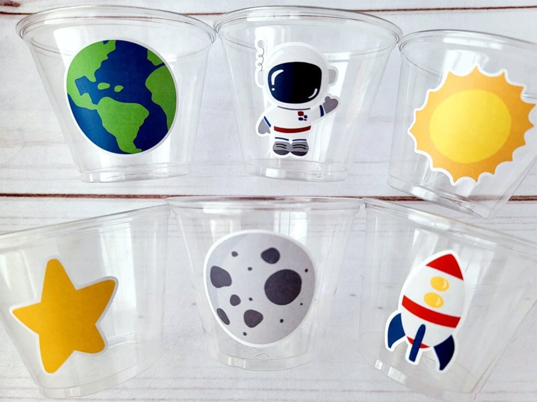 SPACE PARTY Cups Rocket Party Cups Space Party Favors Astronaut ...