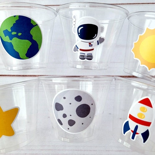 SPACE PARTY Cups Rocket Party Cups Space Party Favors - Etsy