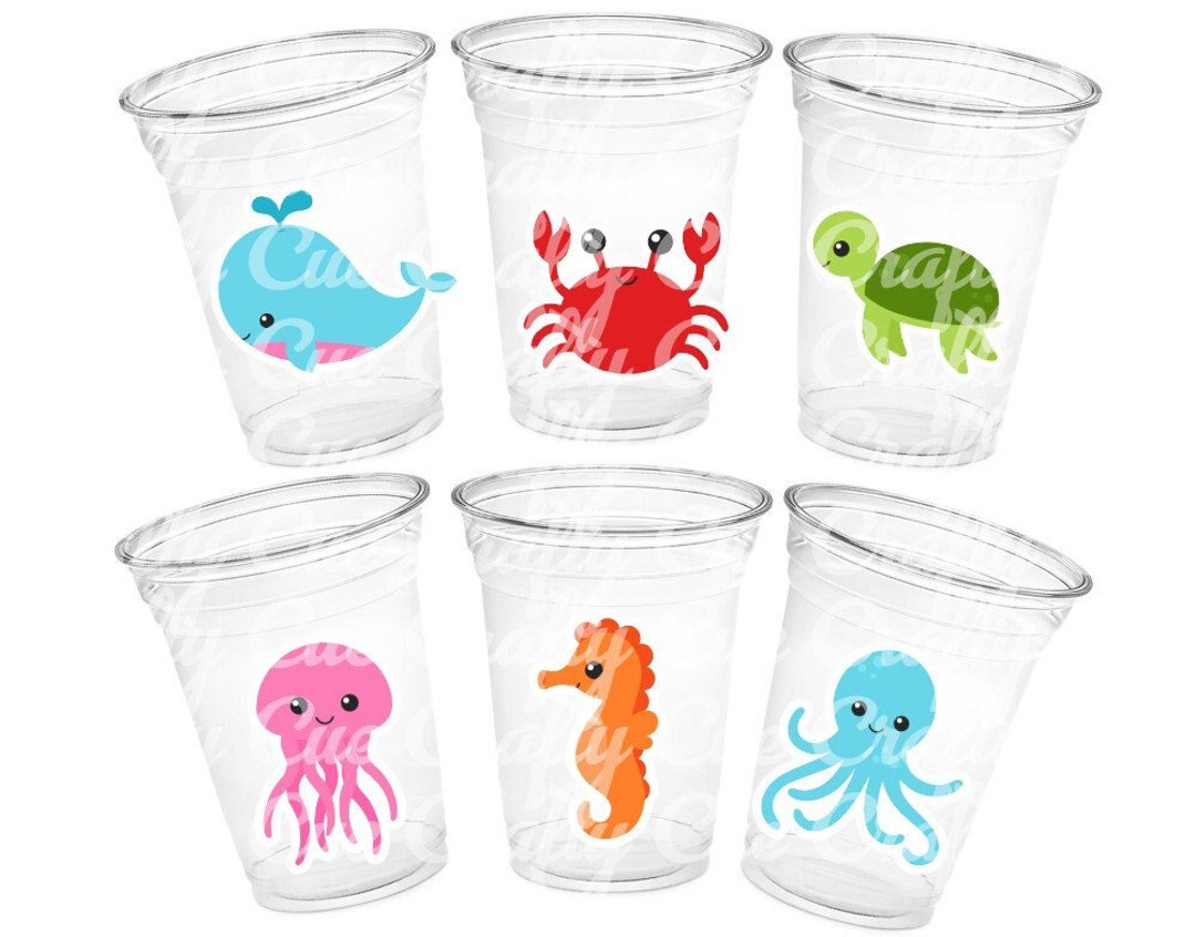 UNDER THE SEA Party Cups - Under the Sea Birthday Under the Sea Party ...