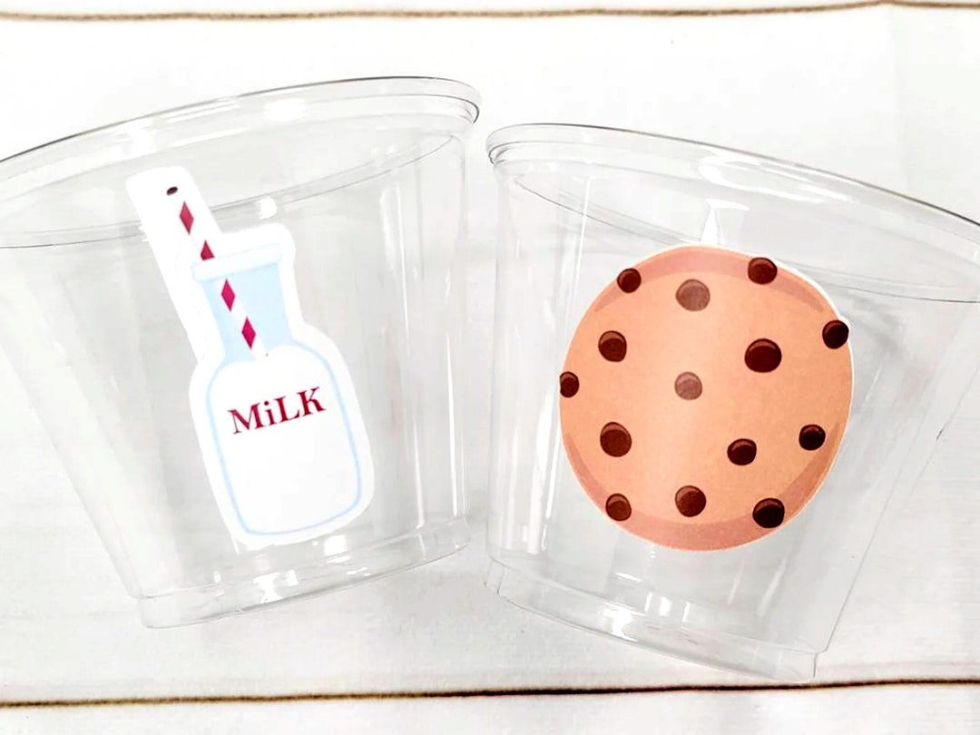 Milk Decorations Cookies Party Cups, Milk Cups and Cookies Cups Party ...