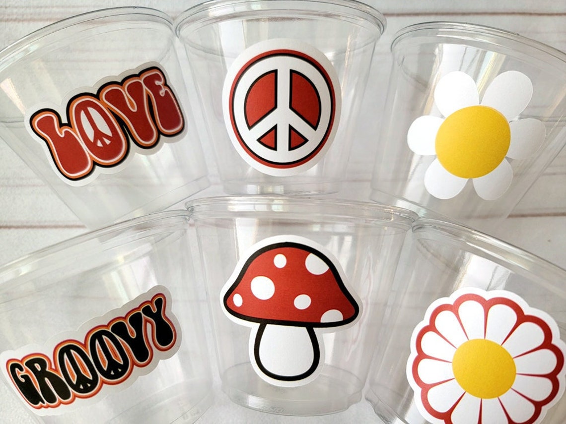 70'S PARTY CUPS 70s Party Cups 70's Birthday Cups - Etsy