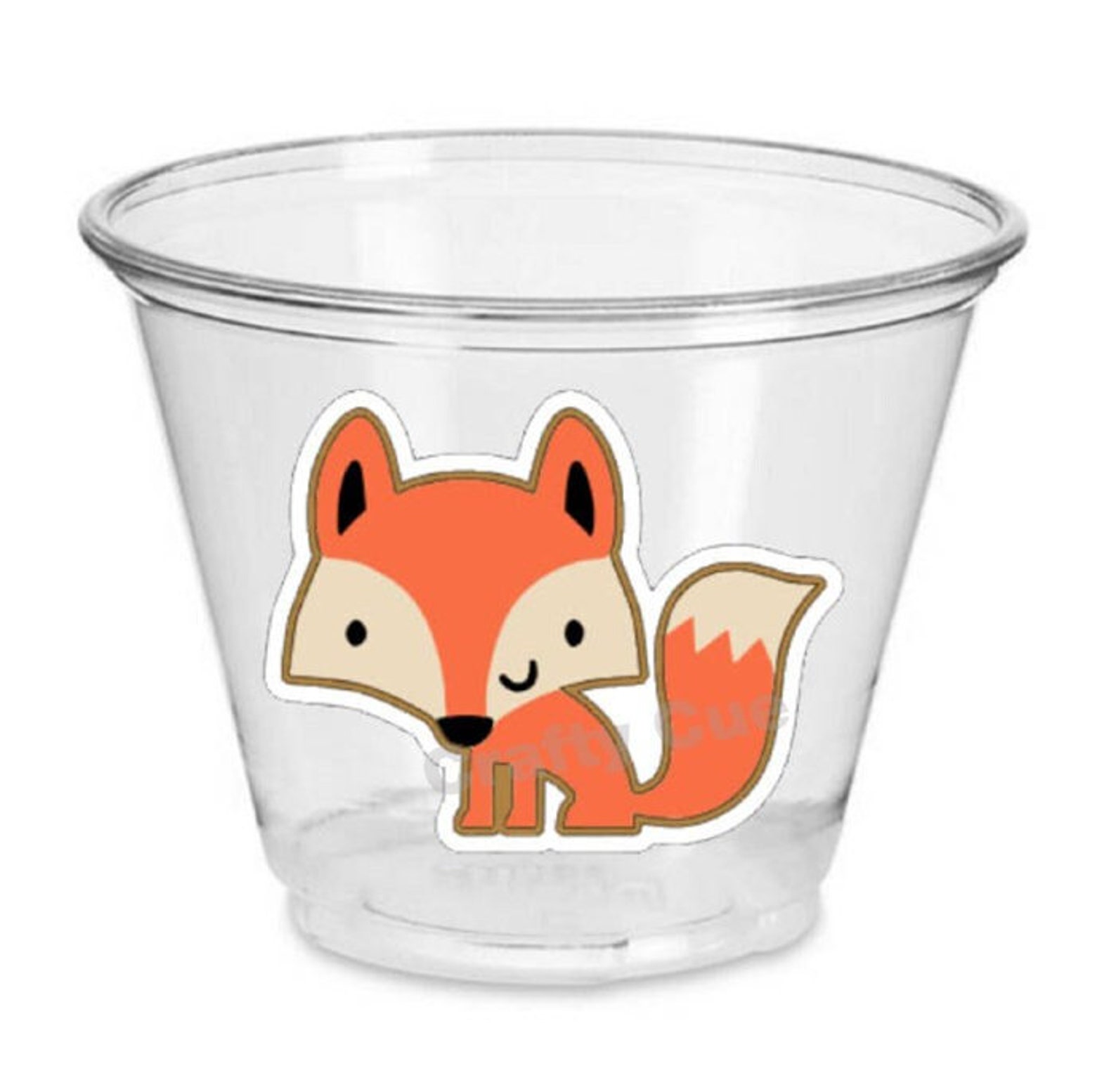 FOX PARTY CUPS Fox Treat Cups Fox Favors Fox Decorations - Etsy
