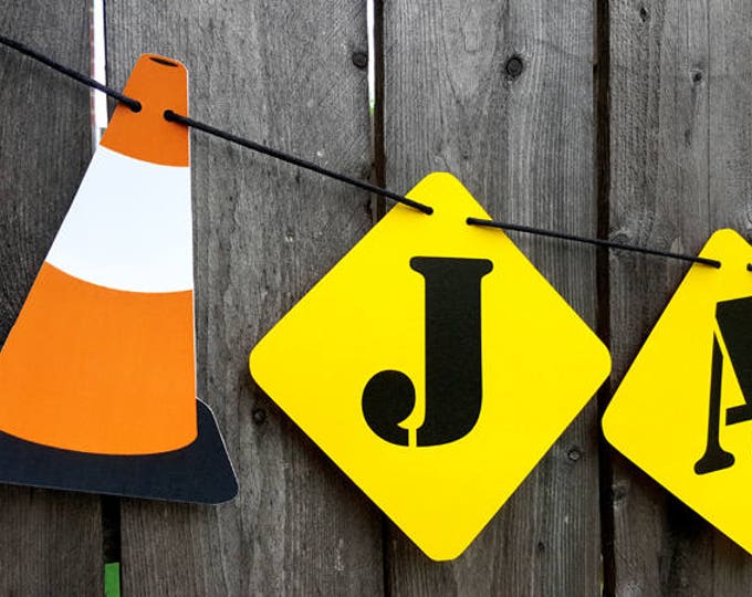 Construction Party Garland Construction Garland Construction - Etsy