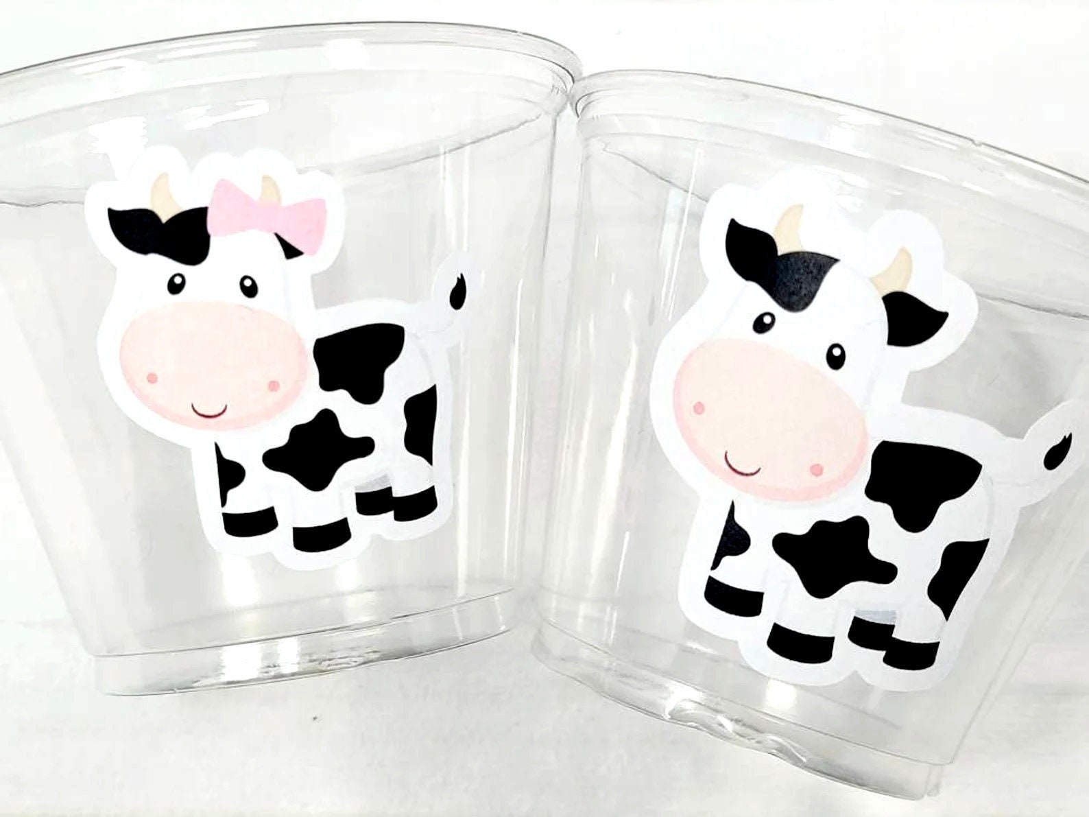 COW PARTY CUPS - Cow Cups Cow Birthday Cups Farm Animal Cups Cow Party ...