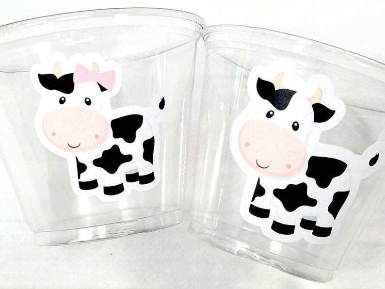 COW PARTY CUPS - Cow Cups Cow Birthday Cups Farm Animal Cups Cow Party ...