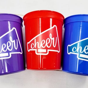 CHEERLEADING PARTY CUPS - Cheer Party Cups Cheerleader Party Cups Cheer ...