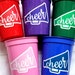 CHEERLEADING PARTY CUPS Cheer Party Cups Cheerleader Party Cups Cheer ...