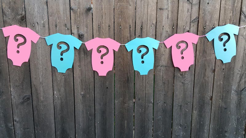 Gender Reveal Banner Gender Reveal Gender Reveal Party Girl - Etsy