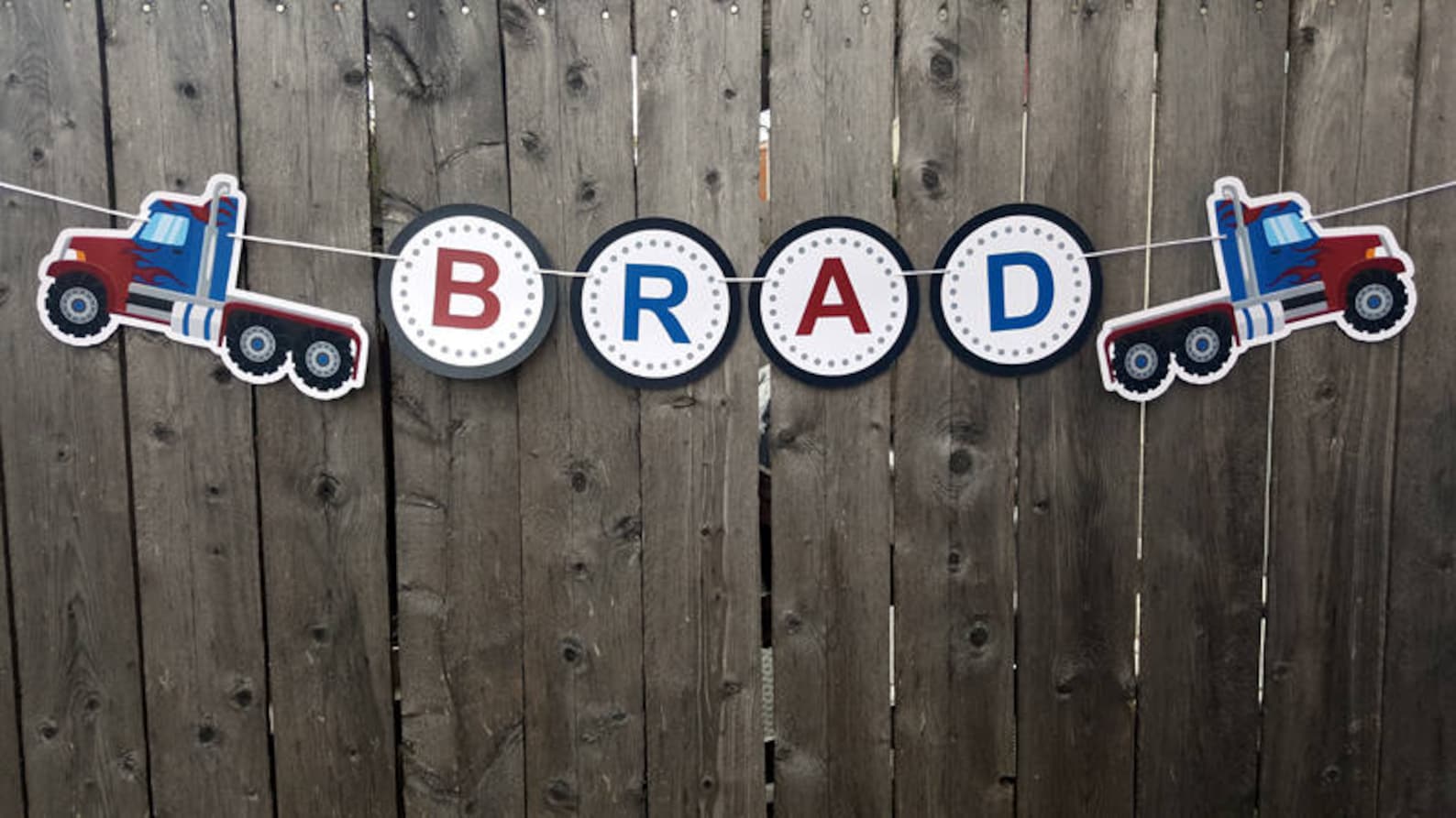 Semi Truck Banner Semi Truck Sign Semi Truck Birthday Banner - Etsy