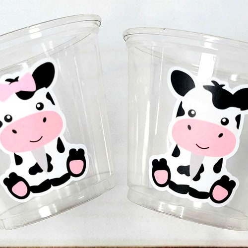 COW PARTY CUPS Cow Cups Cow Birthday Cups Farm Animal Cups - Etsy