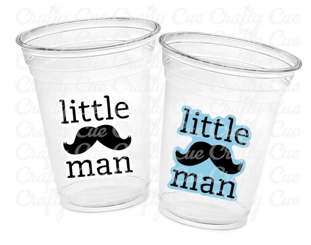 LITTLE MAN PARTY Cups - Little Man Cups Little Man Baby Shower Little ...