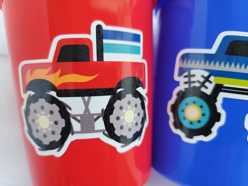 MONSTER TRUCK PARTY Cups - Monster Truck Treat Cups Monster Truck ...