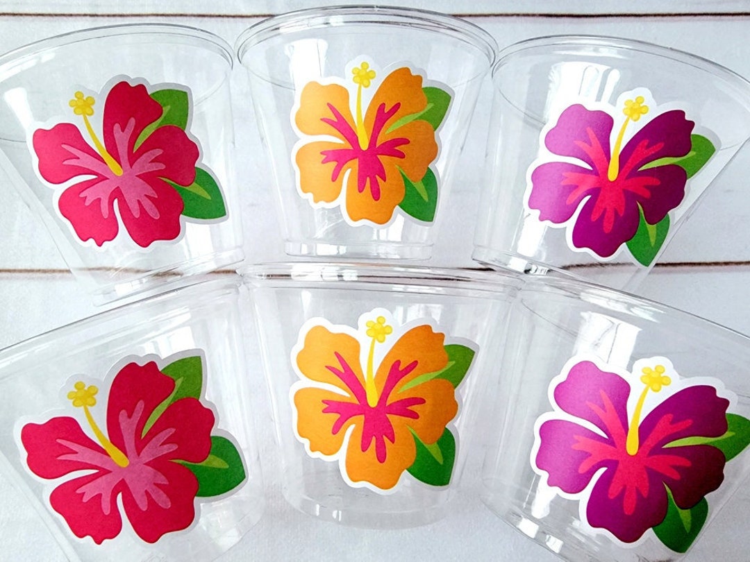 LUAU PARTY CUPS Luau 1st Birthday Party Cups Aloha Luau Party ...