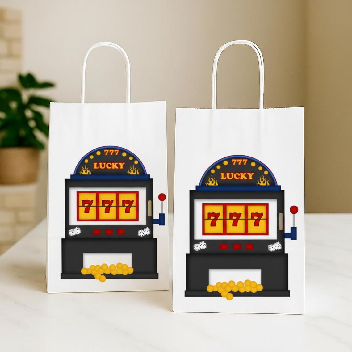 Casino Goody Bags, Slot Machine Goody Bags, Casino Favor Bags, Slot ...