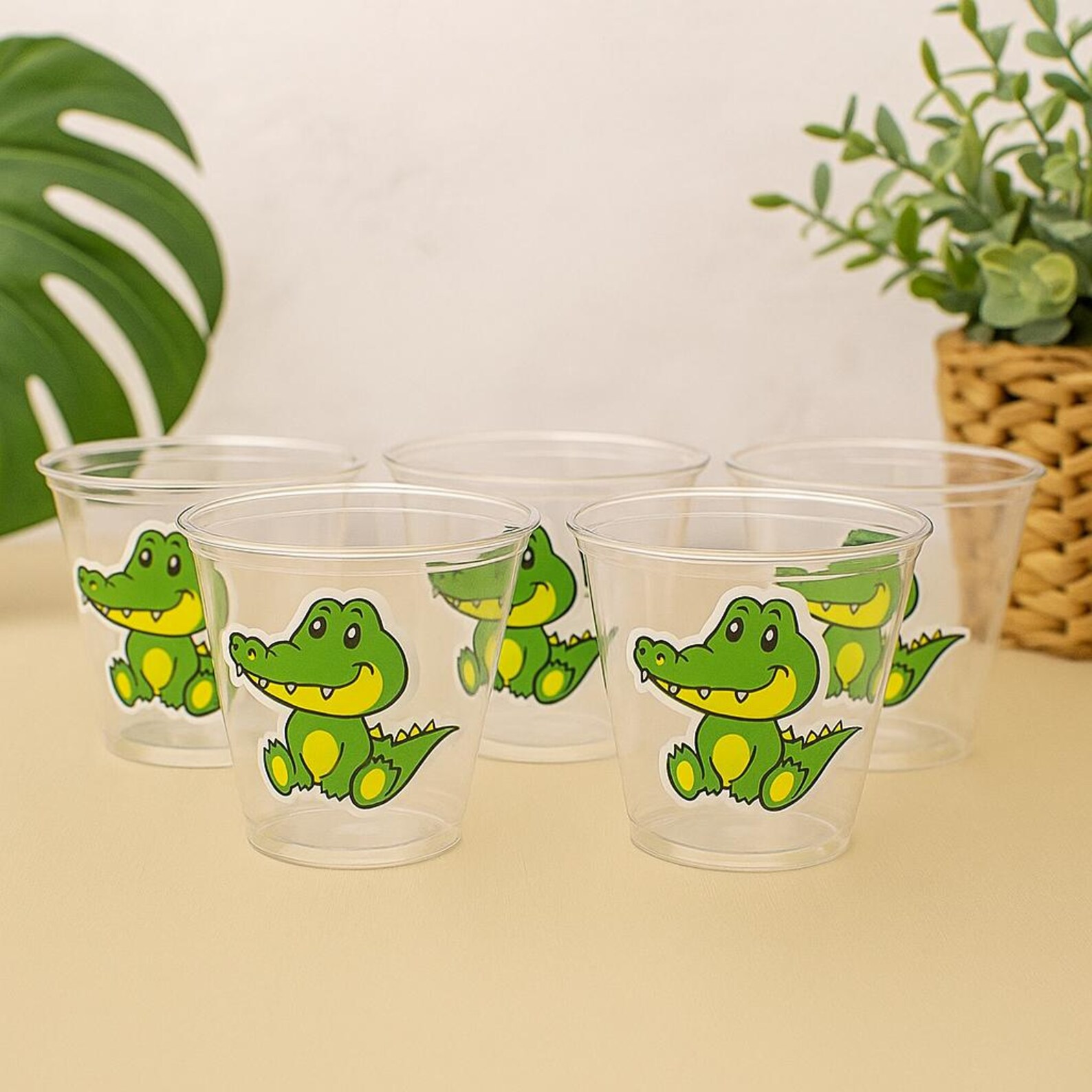 ALLIGATOR PARTY CUPS - Alligator Birthday Cups Alligator Party Favors ...