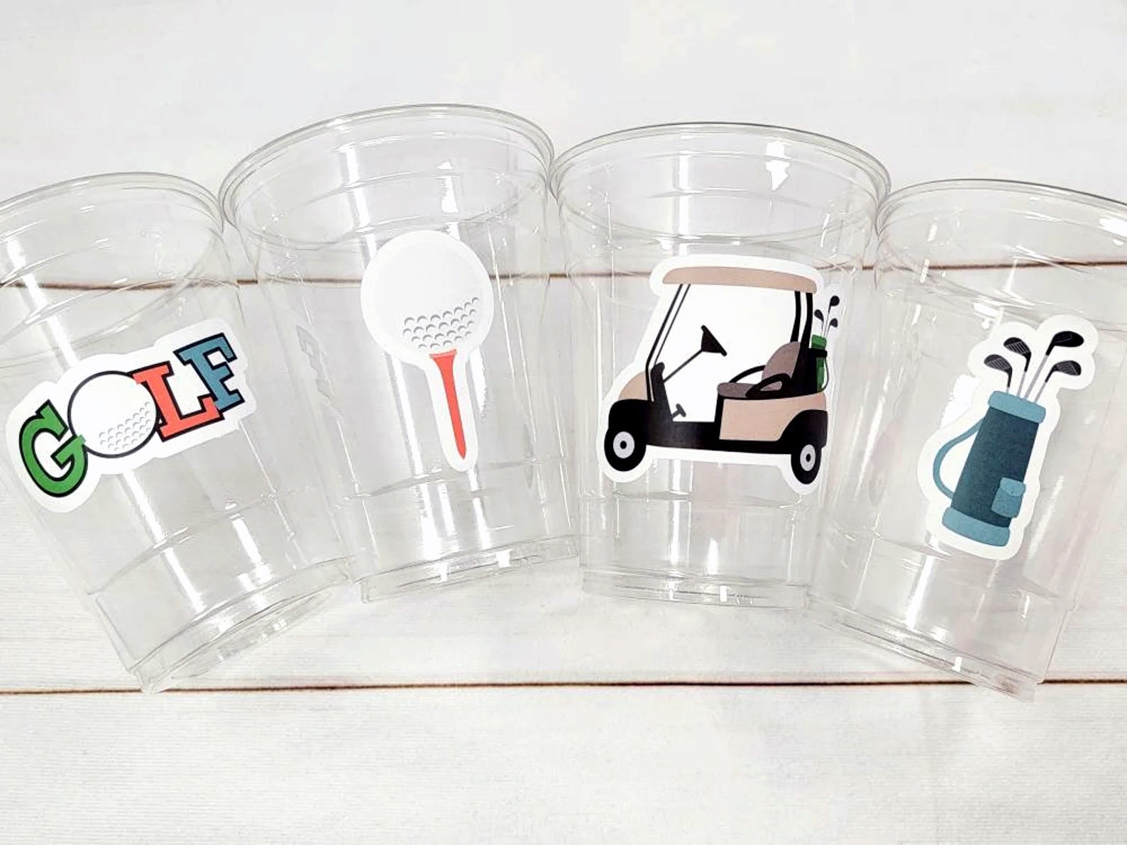 GOLF PARTY CUPS Golfing Party Cups Golf Birthday Golf Party - Etsy