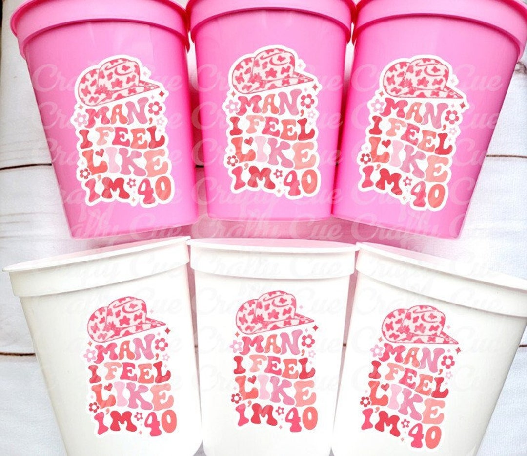 Man I Feel Like I'm 40 Cups 40th PARTY CUPS Vintage 1985 Cups Best of ...