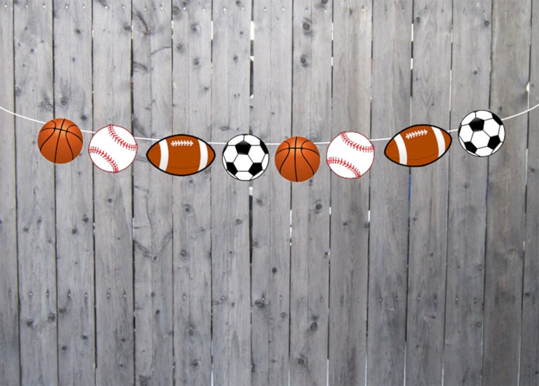Sports Banner, Sports Garland, Sports Party Banner, Sports Theme ...