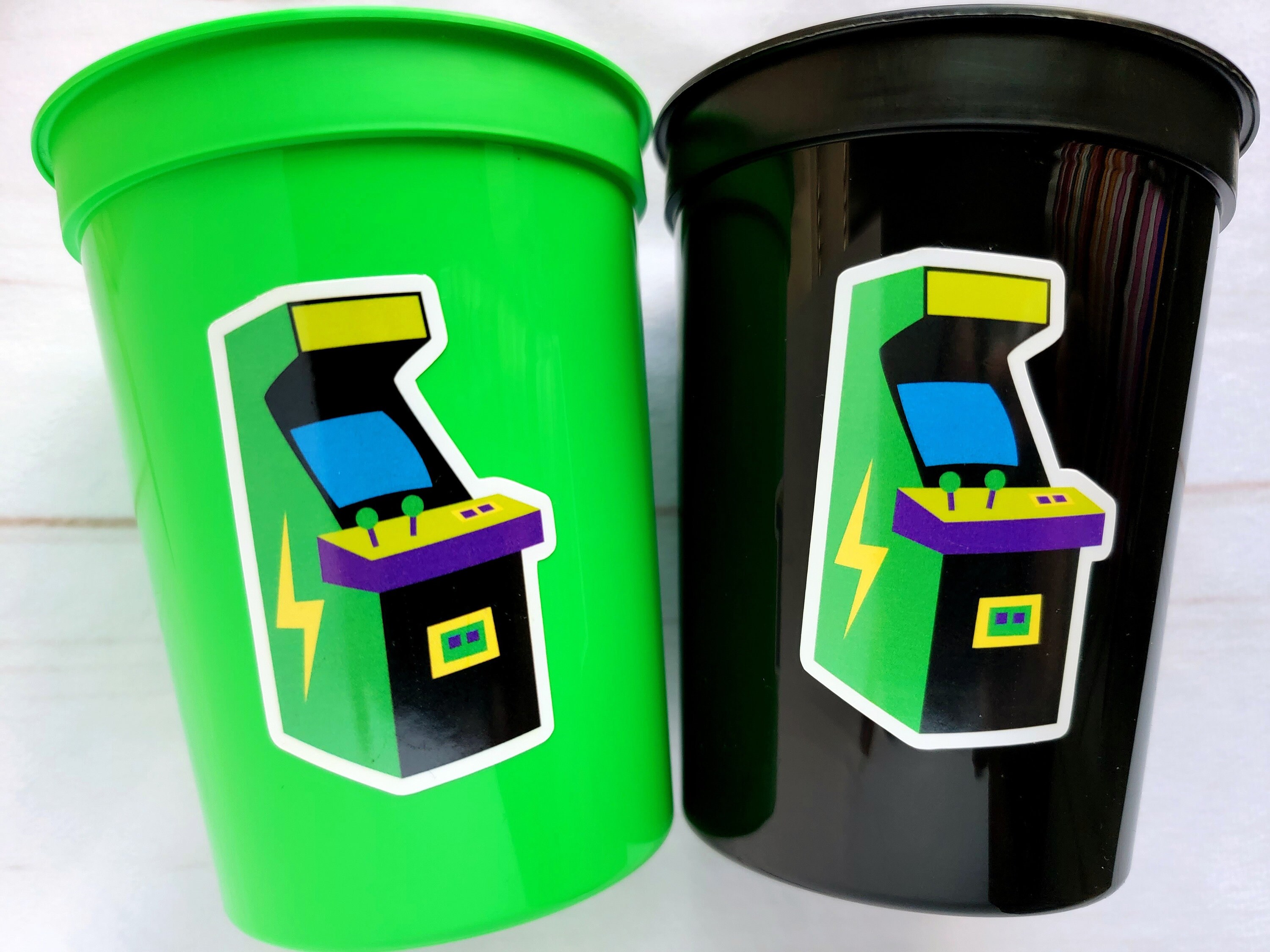 VIDEO GAME PARTY Cups - Video Game Cups Video Game Party Cups Level up ...