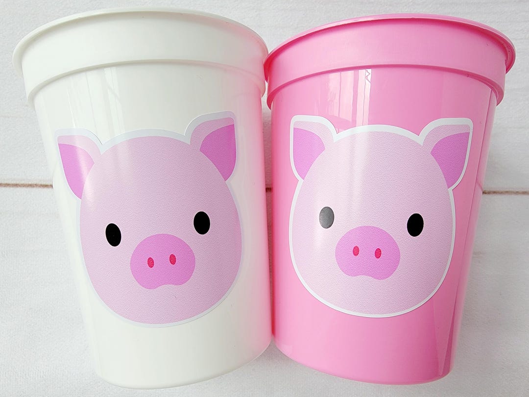 FARM ANIMAL CUPS - Cow Party Cups Pig Party Cups Sheep Party Cups Farm ...
