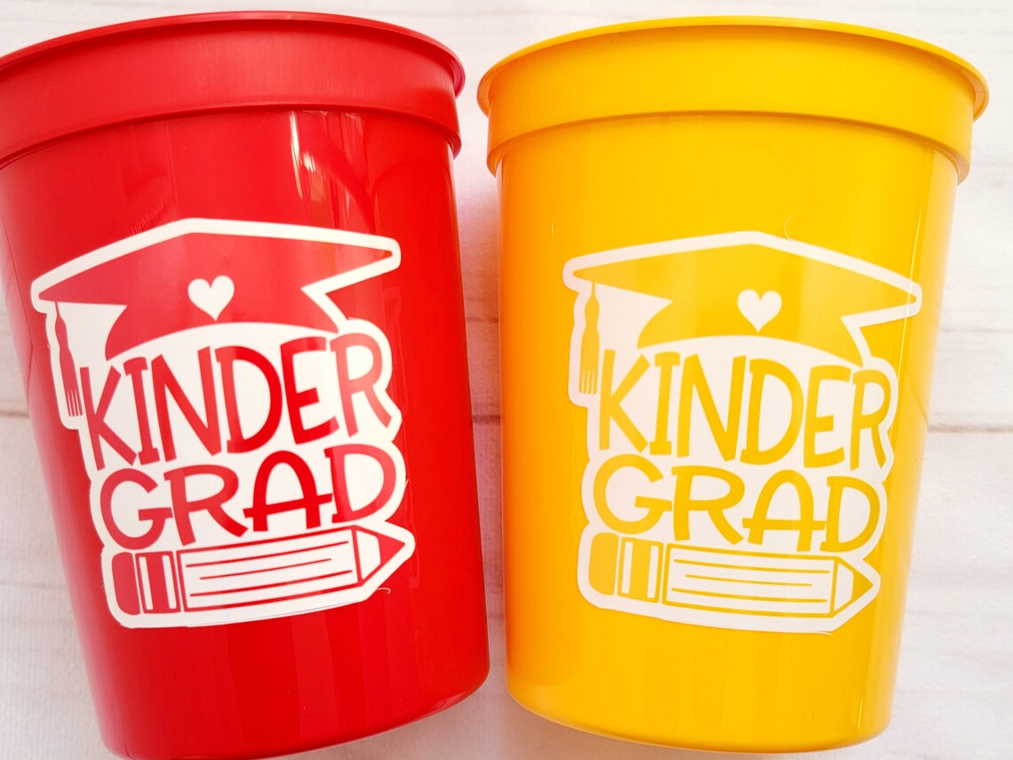 KINDERGARTEN GRADUATION CUPS Kindergarten Graduation Cups - Etsy