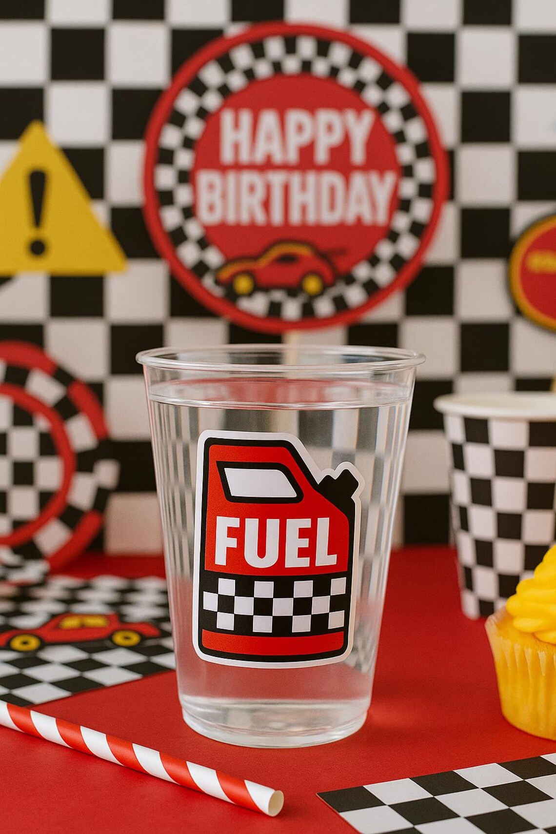 RACING PARTY CUPS - Race Car Cups Racing Birthday Cups Racing Birthday ...