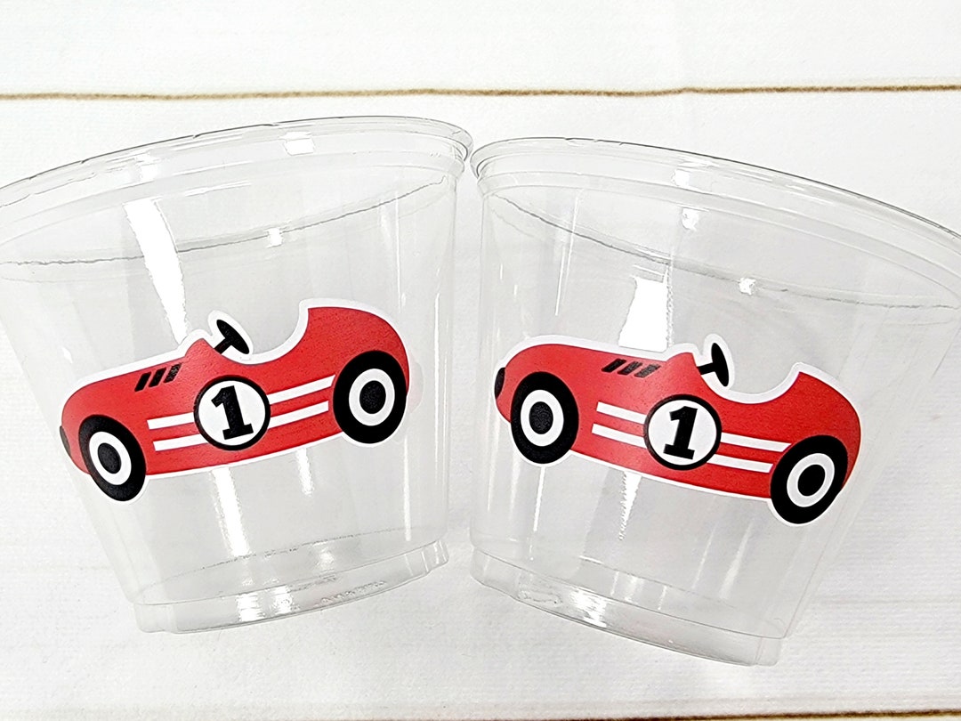 RACING PARTY CUPS - Race Car Cups Racing Birthday Cups Racing Birthday ...