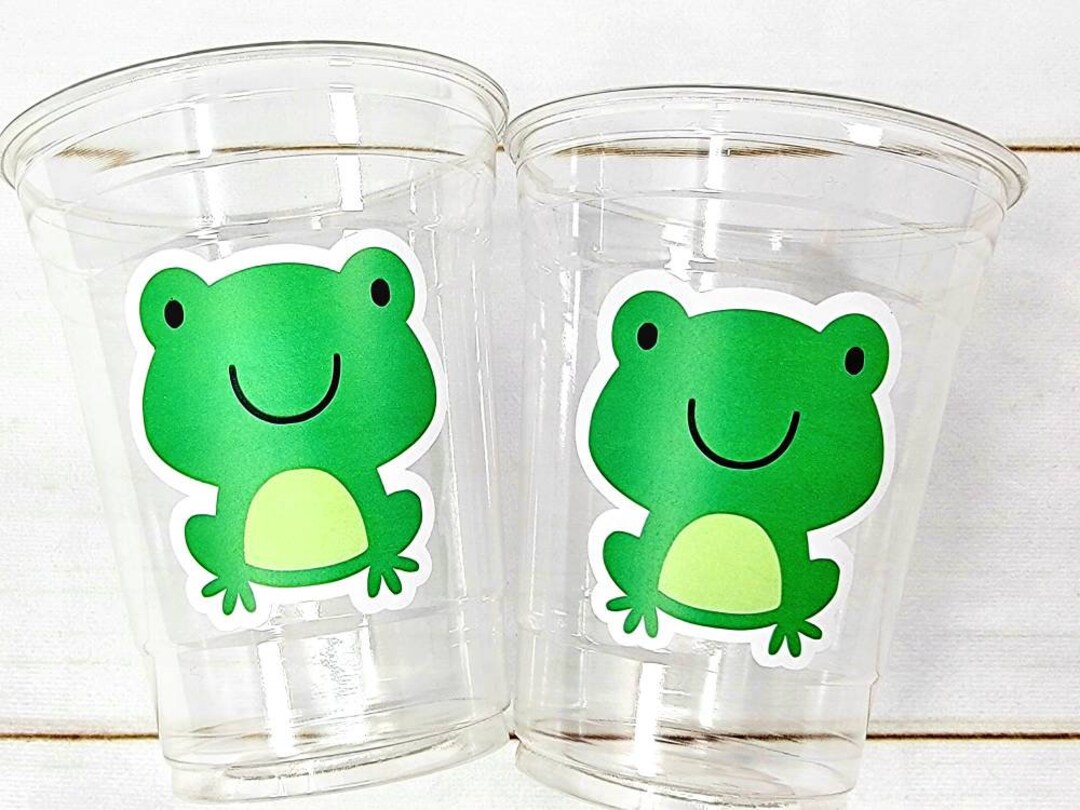 FROG PARTY CUPS - Frog Cups Frog Birthday Cup Frog Baby Shower Frog ...