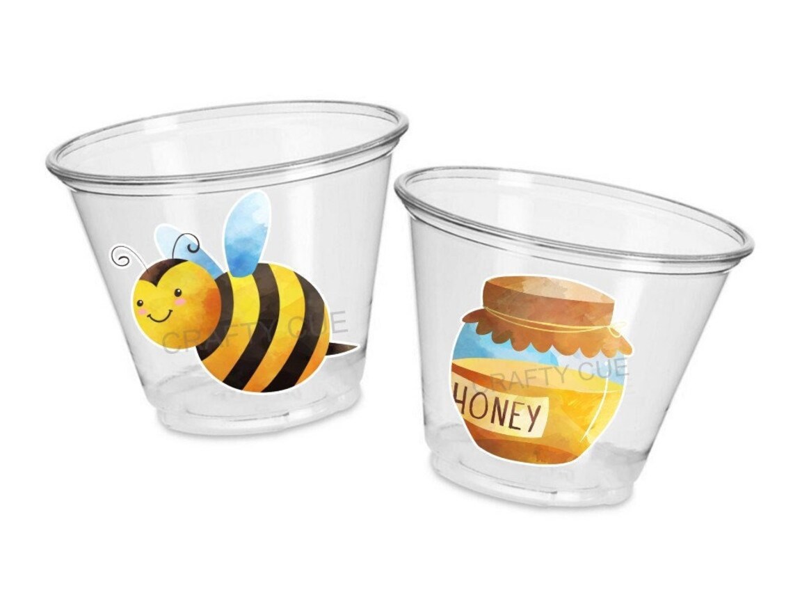 BUMBLE BEE PARTY Cups Bumble Bee Cups Bumble Bee Baby Shower - Etsy