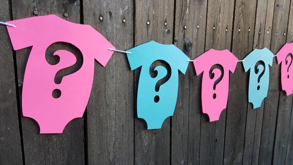 Gender Reveal Banner, Gender Reveal, Gender Reveal Party, Girl / Boy ...