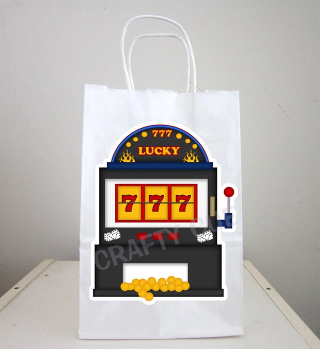 Casino Goody Bags, Slot Machine Goody Bags, Casino Favor Bags, Slot ...