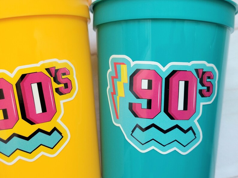I Love the 90'S PARTY CUPS 90s Birthday Cups 90s Party - Etsy