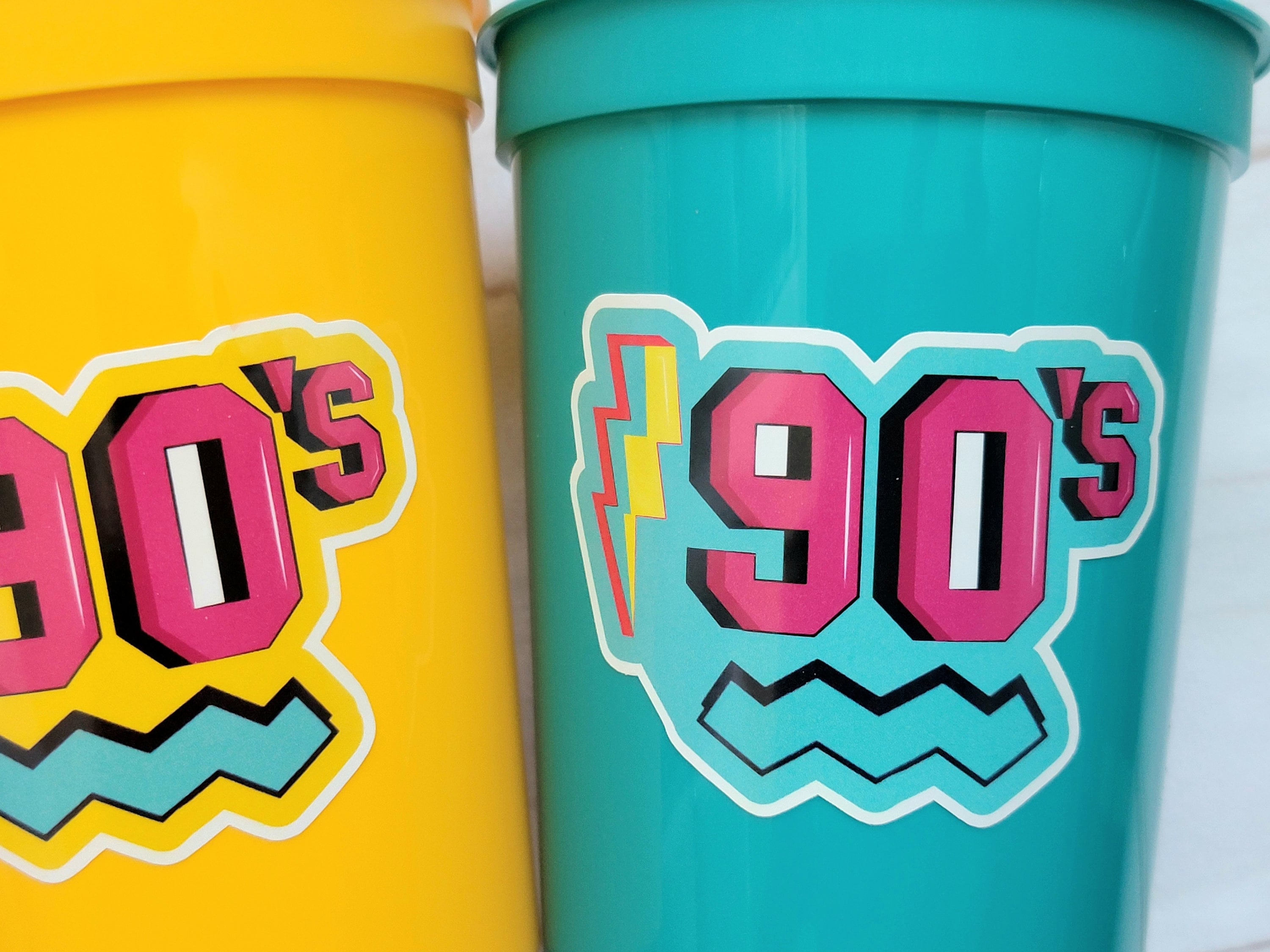 I Love the 90'S PARTY CUPS 90s Birthday Cups 90s Party - Etsy