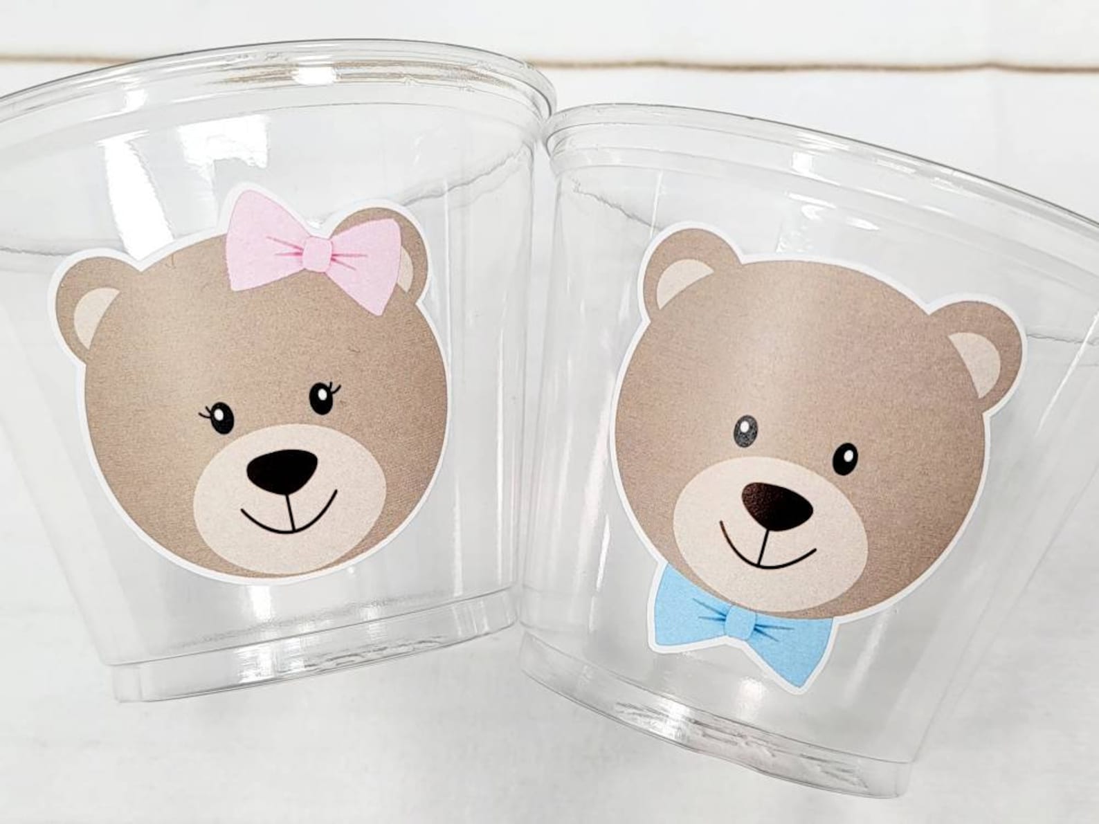 Teddy Bear Party Cups Teddy Bear Treat Cups Teddy Bear - Etsy