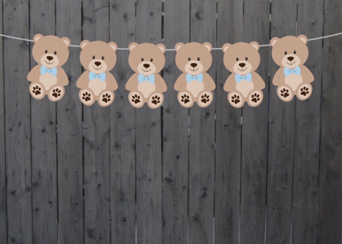 Teddy Bear Garland Teddy Bear Banner Teddy Bear Decorations - Etsy