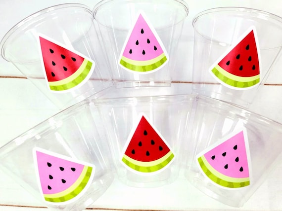 WATERMELON PARTY CUPS Watermelon Party Favors Watermelon - Etsy