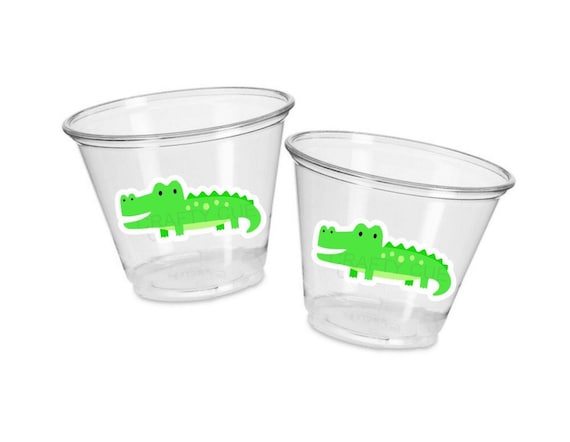 ALLIGATOR PARTY CUPS - Alligator Birthday Cups Alligator Party Favors ...