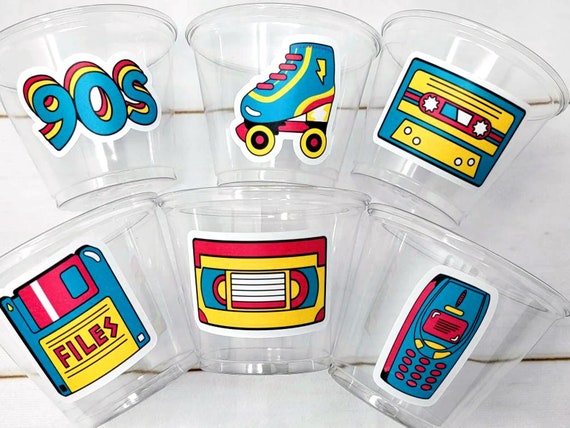 I Love the 90'S PARTY CUPS - 90's Birthday Cups 90's Party Cups 90's ...