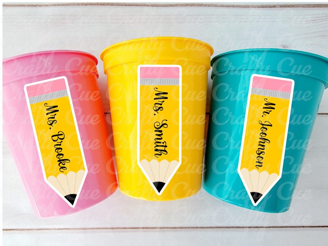 TEACHER PARTY CUPS Teacher Graduation Teacher Gifts Teacher Party ...