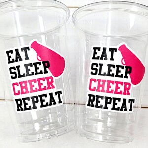 CHEERLEADING PARTY CUPS - Cheer Party Cups Cheerleader Party Cups Cheer ...