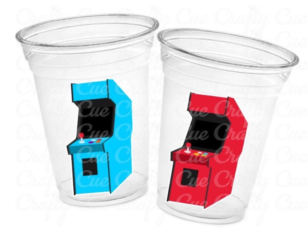 ARCADE PARTY CUPS - Arcade Cups Video Game Party Cups Video Game Cups ...