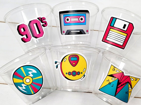 I Love the 90'S PARTY CUPS 90's Birthday Cups - Etsy