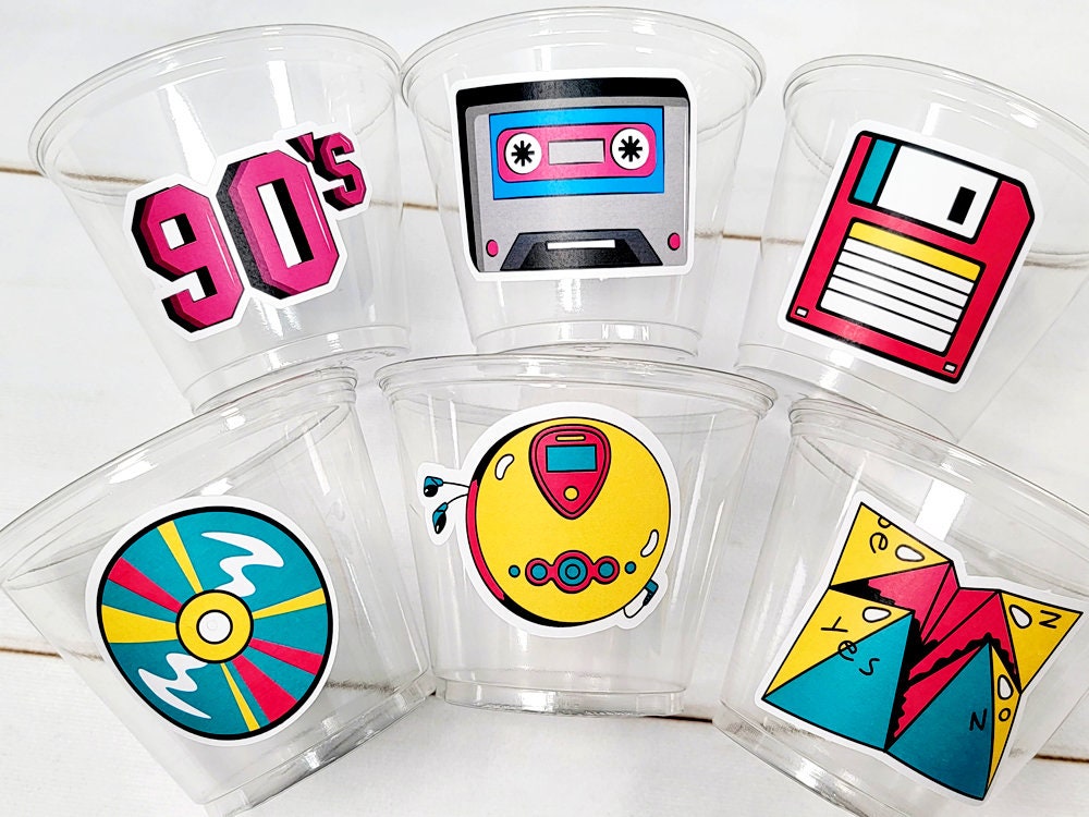 I Love the 90'S PARTY CUPS 90's Birthday Cups - Etsy