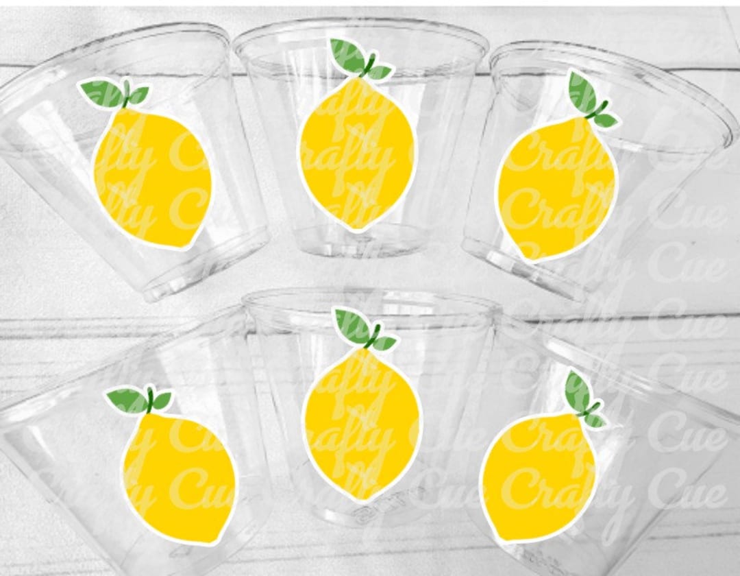 Lemon Party Cups, Lemon Birthday, Lemon Party Favors, Lemon Party ...